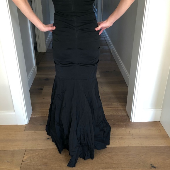 Cache | Dresses | Cache Trumpet Dress Black Formal Prom | Poshmark
